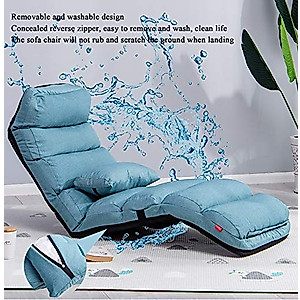 FBKPHSS Multifunctional Lazy Sofa, Adjustable Folding Lazy Sofa Chair Washable Comfortable Floor Lazy Sofa Tatami with Backrest for Bedroom Living Room,Rose red,80.7"*20.8"*7"