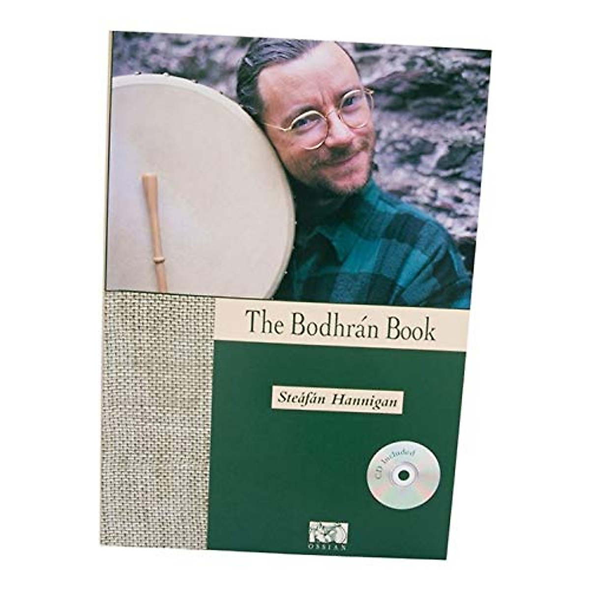 Includes: 14 inch Irish Celtic Bodhran Drum W/Fixed Goatskin Head ~ Solid Sheesham Frame + The Bodhran Drum Book & Cd