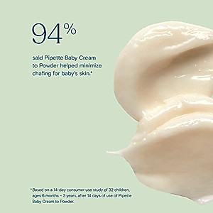 Pipette Baby Cream to Powder - Talc-Free Baby Powder, Keep Baby's Skin Happy, Squalane Helps Restore The Natural Balance of Baby’s Skin, Fragrance Free, 3 oz