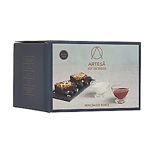 KitchenCraft Artesà Mini Gravy Boats/Sauce Jugs, 40 ml - Glass (Set of 2)