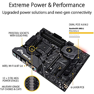 INLAND Micro Center AMD Ryzen 7 5800X 8-Core 16-Thread AM4 Unlocked Desktop Processor with ASUS TUF Gaming X570-PLUS (WI-FI) PCIe 4.0 Dual M.2 USB 3.2 Gen 2 ATX Gaming Motherboard Bundle