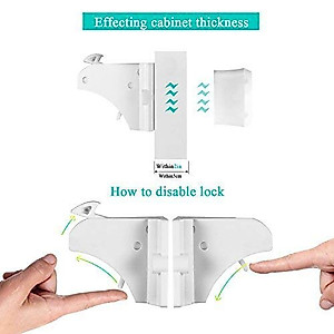 16 Locks Magnetic Cabinet Locks - 3 Magnet keys bundle with Extra Child Proof Replacement Magnet Key