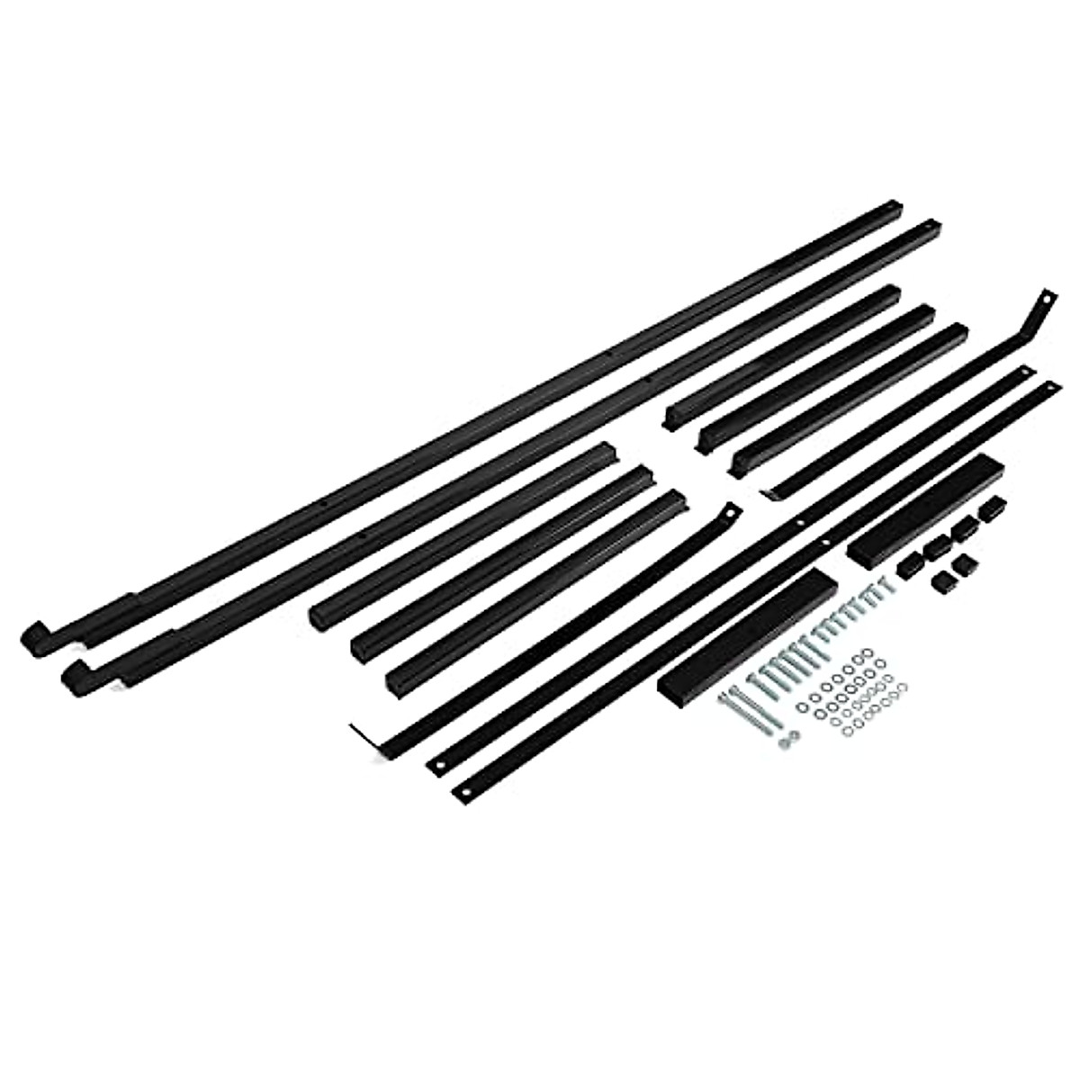 KUAFU 60 1/2" X 22 1/8" Container Shelving Shelf Bracket Universal for Shipping Container Hang & Hook Shelving Brackets Storage Cargo Shelves -2PCS