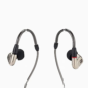 Sennheiser IE 600 in-Ear Audiophile Headphones - TrueResponse Transducers for exquisitely Neutral Sound, Detachable Cable with Flexible Ear Hooks, Includes Balanced Cable, 2-Year Warranty