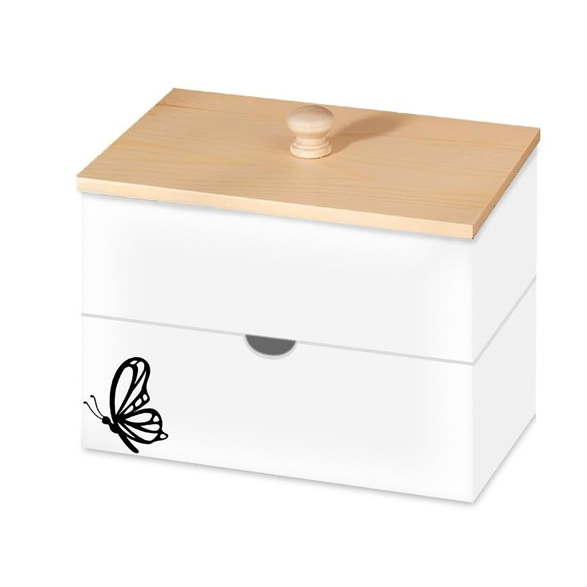 Dryer Sheet Dispenser package with Laundry Bag , Dryer Sheet Container with Basket for Dirty Clothes for Laundry Organization , white Acrylic Dryer Sheet Dispenser Box , Dryer Sheet Holder, DSD001