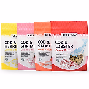 Icelandic+ Cod & Lobster Combo Bites Dog Treat 3.0-oz Bag