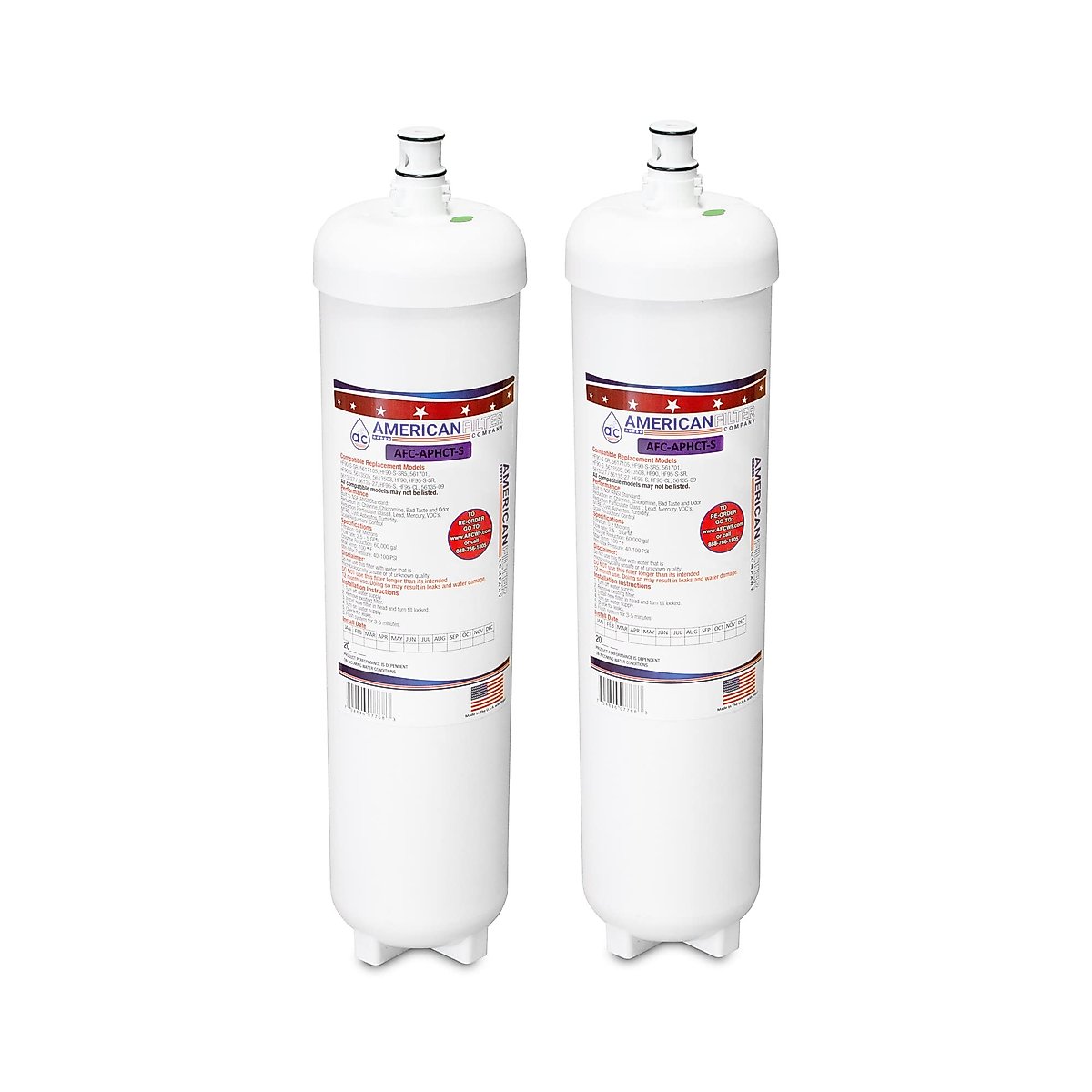 AFC Brand, Water Filter, Model # AFC-APHCT-S, Compatible with 3M(R) HF95-CL Replacement Water Filter Cartridge 2 - Filters