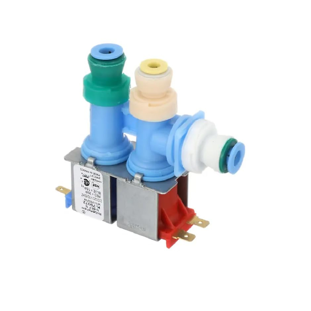 Generic Fits Whirlpool K-79072 Solenoid Valve 295C21, Dual Coil R-35W B-15W