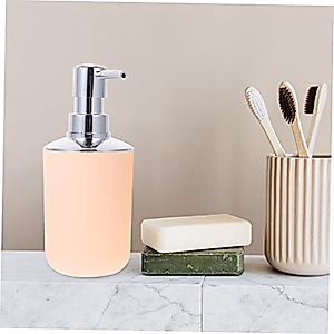 BETOOKY 1 Set Bathroom Set Hand Wash Dispenser Apothecary Storage Jar New Apartment Essentials Foaming Soap Dispenser Bathroom Décor Accessories Soap Dish Black Necessity Bohemian Plastic