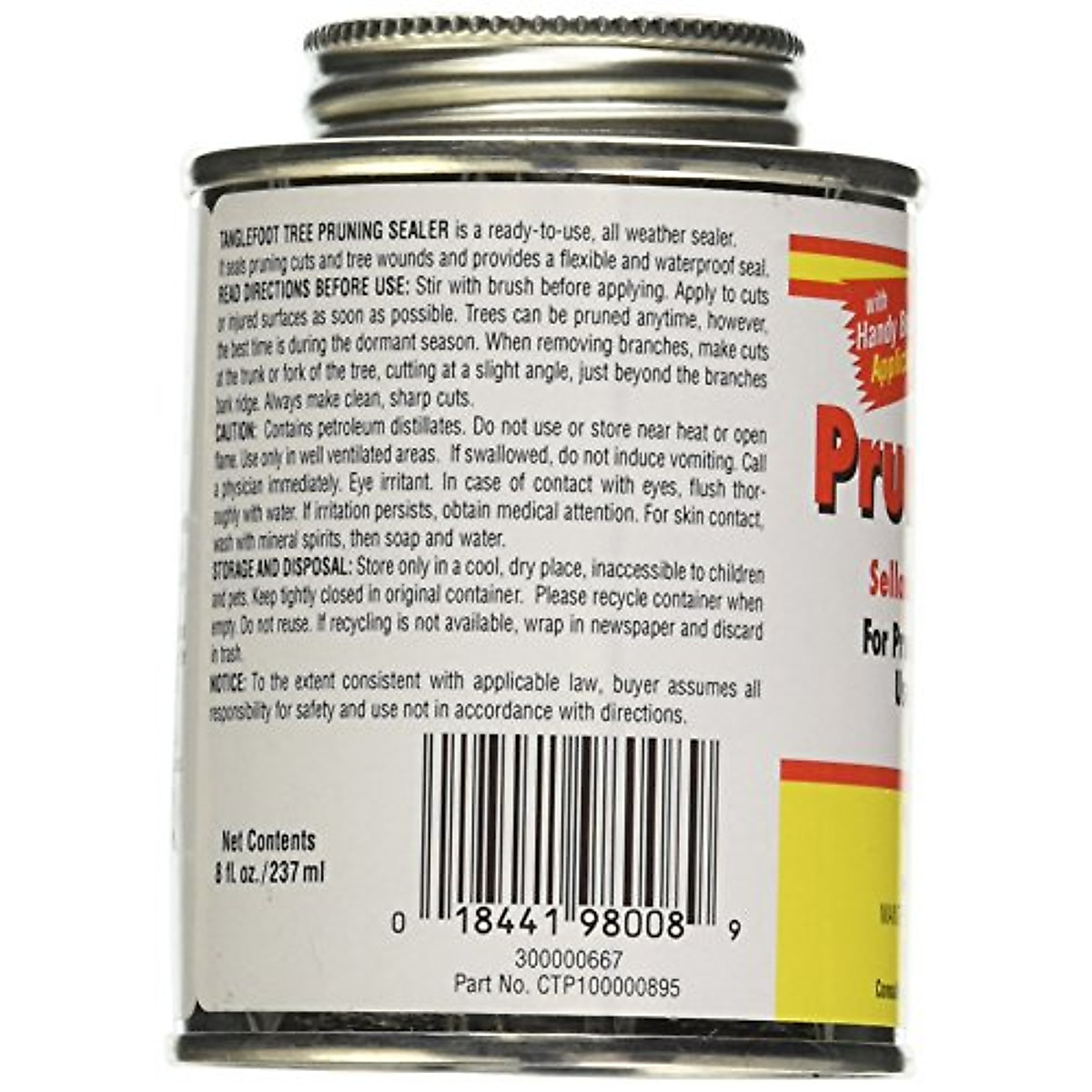 Tanglefoot Tree Pruning Sealer Can with Brush Cap