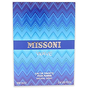Missoni Missoni Wave Men EDT Spray, 3.4 Fl Oz (Pack of 1)