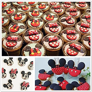 6pcs Mouse Cookie Cutter Set, Fun Sandwich Biscuit Cutter for Kids, Food Grade Stainless Steel Sandwich Cookie Cutters for Kids Baking