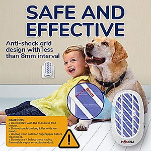 2 Packs Indoor Mosquito Zapper - Bug Zapper Indoor - Indoor Mosquito Trap - Indoor Mosquito Killer - Electronic Insect Killer with Blue Lights - Indoor Bug Zapper for Home - Zapper Mosquito