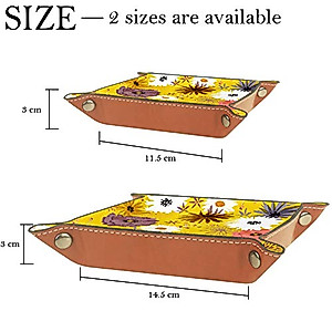 Mapotofux Vanity Tray, Toilet Tank Storage Tray, Resin Bathtub Tray Bathroom Tray, Vintage Liberty Flower Pattern