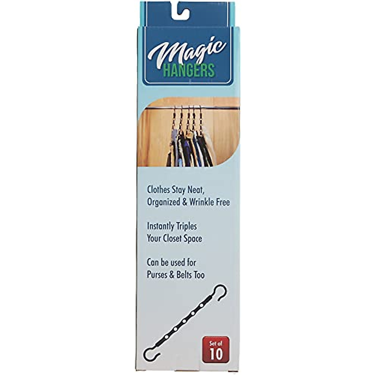 Closet Complete Magic Cascading Hangers, TV Item, Set of 10