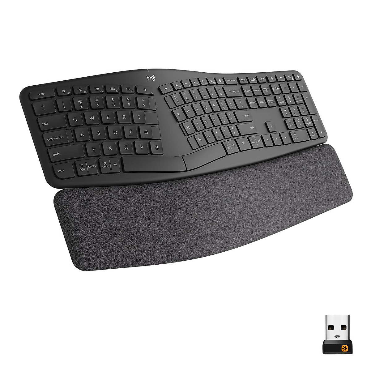Logitech MX Master 3S Wireless Mouse and Ergo K860 Split Ergonomic Keyboard - Quieter Clicks, Faster Scrolling, Adjustable Palm Lift