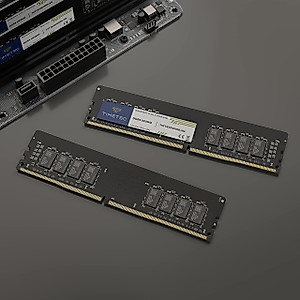 Timetec 16GB KIT(2x8GB) DDR4 2400MHz PC4-19200 Non-ECC Unbuffered 1.2V CL17 1Rx8 Single Rank 288 Pin UDIMM Desktop PC Computer Memory RAM Module Upgrade (16GB KIT(2x8GB))