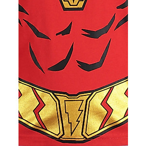 DC Comics Shazam Little Boys' T-Shirt with Cape (Red, 5)