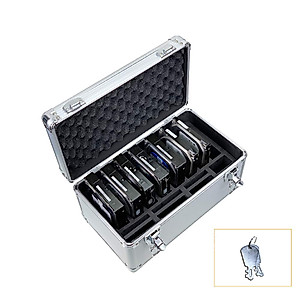 2.5" / 3.5" IDE SATA HDD Aluminum & EVA Protection Suitcase，Suitcase for 8 x 3.5 & 6 x 2.5 inch Hard Drive