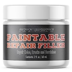 Paintable Leather Repair kit for Furniture, Leather Car Seat Repair Kit for Restoring Scratches, Tears, Holes, Cracks, Burns on Car Interior, Furniture, Shoes, with Step-by-Step Guide (White, 2 oz)