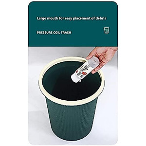 Garbage Container Trash Can Garbage Bin Bedroom Bin Rubbish Basket for Home Office Kitchen Bath Garbage Can/Blue/s (Color : Blue, Size : Small)