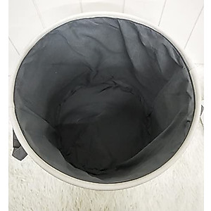 HIYAGON Storage Baskets,Cotton foldable round Home organizer Bin for Baby Nursery,Toys,Laundry,Baby clothing,Gift Baskets(Elephant)