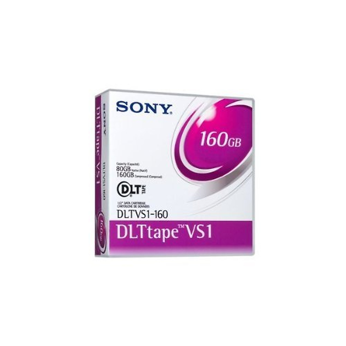Sony DLTVS1-160 DLT VS1 80/160GB, 160/320GB Data Tape Cartridge for DLT VS160/V4 Drives by Sony