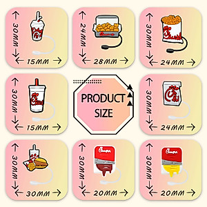 Straw Cover Cap,Reusable Drinking Straw Toppers,Straw Covers for Stanley Cup 30&40 Oz Tumbler Straw Accessories Splash Straw Protector Portable Dust Straw Caps Decoration(8Pcs