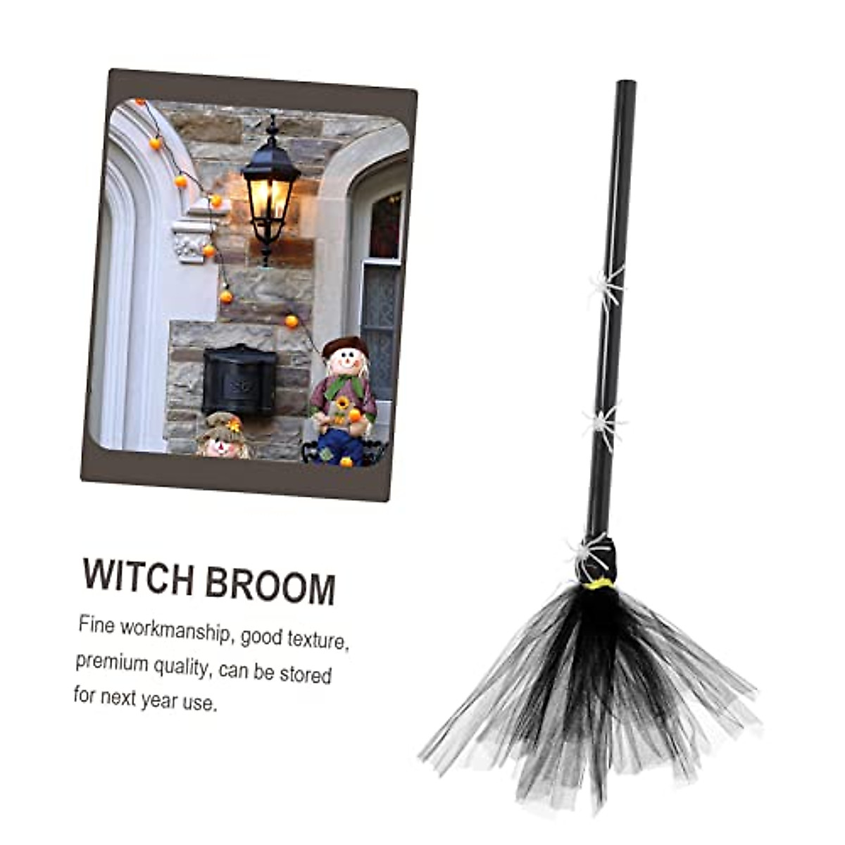 1Pc Halloween Broom Witch Accessories for Women Witch Broom Halloween Kids Broom Props Halloween Wizard Broom Kids Decor Halloween Small Broom Make up Child Costumes Plastic