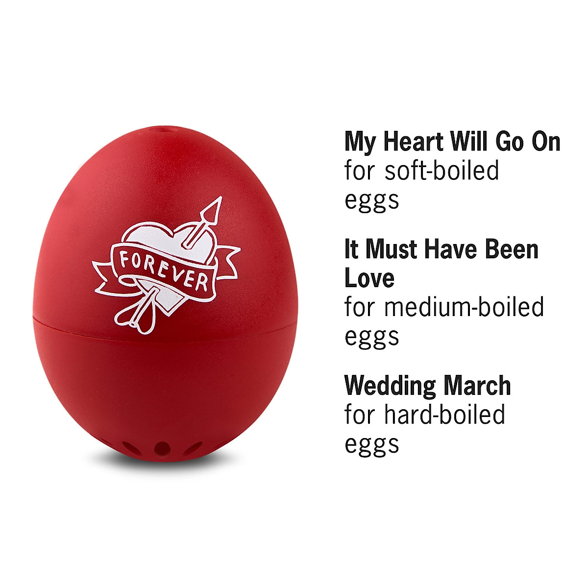 Love BeepEgg – Egg Timer for Boiling Eggs – Musical Egg Cooker for Soft, Medium, Hard Boiled Eggs – Food Safe – Singing Floating Egg Timer – Egg Cooker for 3 Levels of Doneness - Brainstream