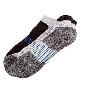 J.WMEET Mens Low Cut Ankle Athletic Socks Cotton Mesh Cushioned Running Ventilation Sports Tab Socks 5Pack