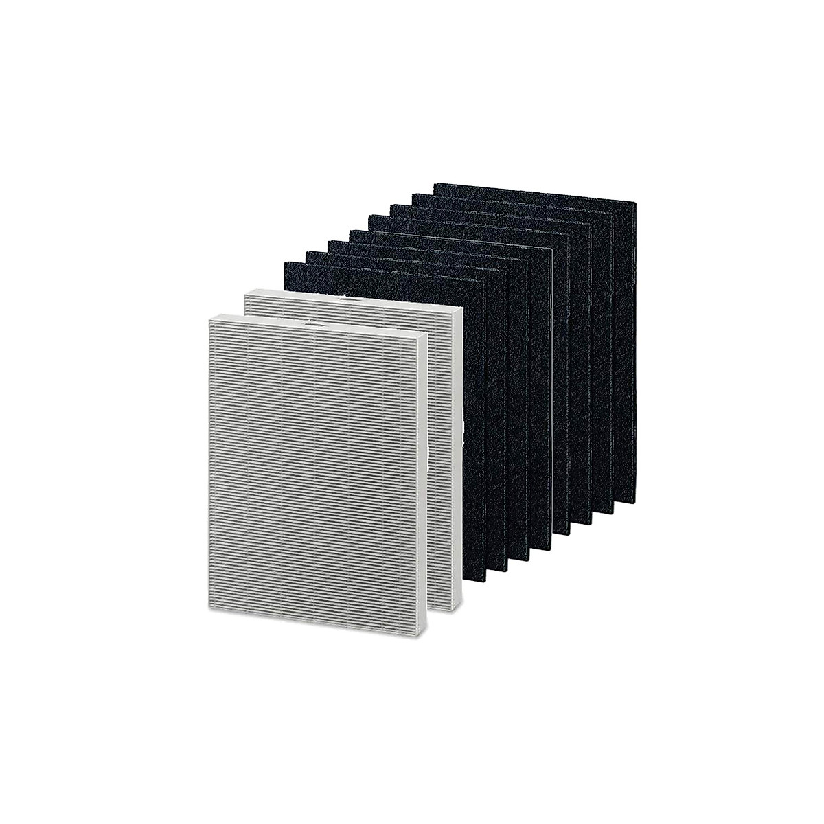Merchandise Mecca Replacement 2 HEPA Air Filters and 8 Carbon Pre-Filters Compatible with Fellowes HF-300 fits Fellowes AP300PH HF300 AeraMax 290 300 DX95 Model