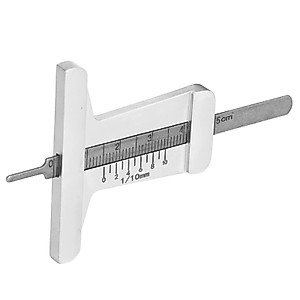 Tire Tread Depth Gauge, Thread Depth Gauge, read Depth Gauge Measuring Tool, Tire Depth Gauge, accurate Stainless Steel, Easy Read, Portable, for long-lasting