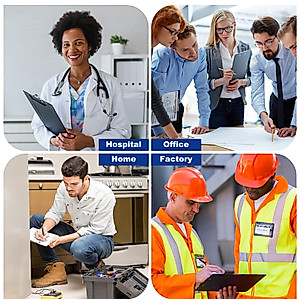 Rammos Magnetic Clipboards 2 Packs Black Clip Board with Magnetic 12.3" x 8.9" Clipboard for Office Classroom Home Refrigerator(Black)