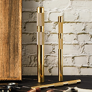 3 Pcs Brass Drift Punch Set, 3/4, 1/2, 3/8 Inch, 25075 25076 25077 Brass Punch Kit