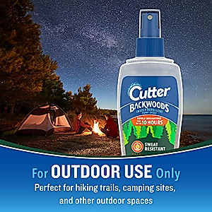 Cutter Backwoods Insect Repellent, Mosquito Repellent, Repels Mosquitos for Up To 10 Hours, 25 % DEET, 6 fl Ounce (Pump Spray)