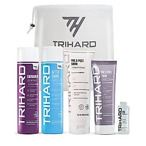 TRIHARD Elite Swim Protection Pack | Full Hair & Body Kit | Includes Free Face Wash & Body Lotion Samples