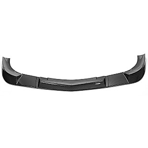 KUAFU 3Pcs Front Bumper Lip Splitter Compatible with 2005-2013 Corvette C6 Base Models 2Dr ZR1 Extended Style Under Chin Spoiler (Carbon Fiber Style)