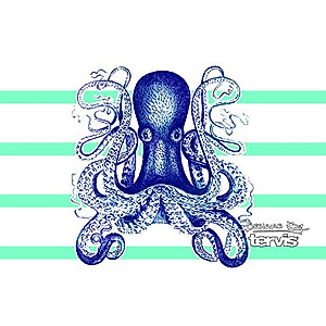 Tervis Octopus Triple Walled Insulated Tumbler Travel Cup Keeps Drinks Cold & Hot, 20oz, Stainless Steel