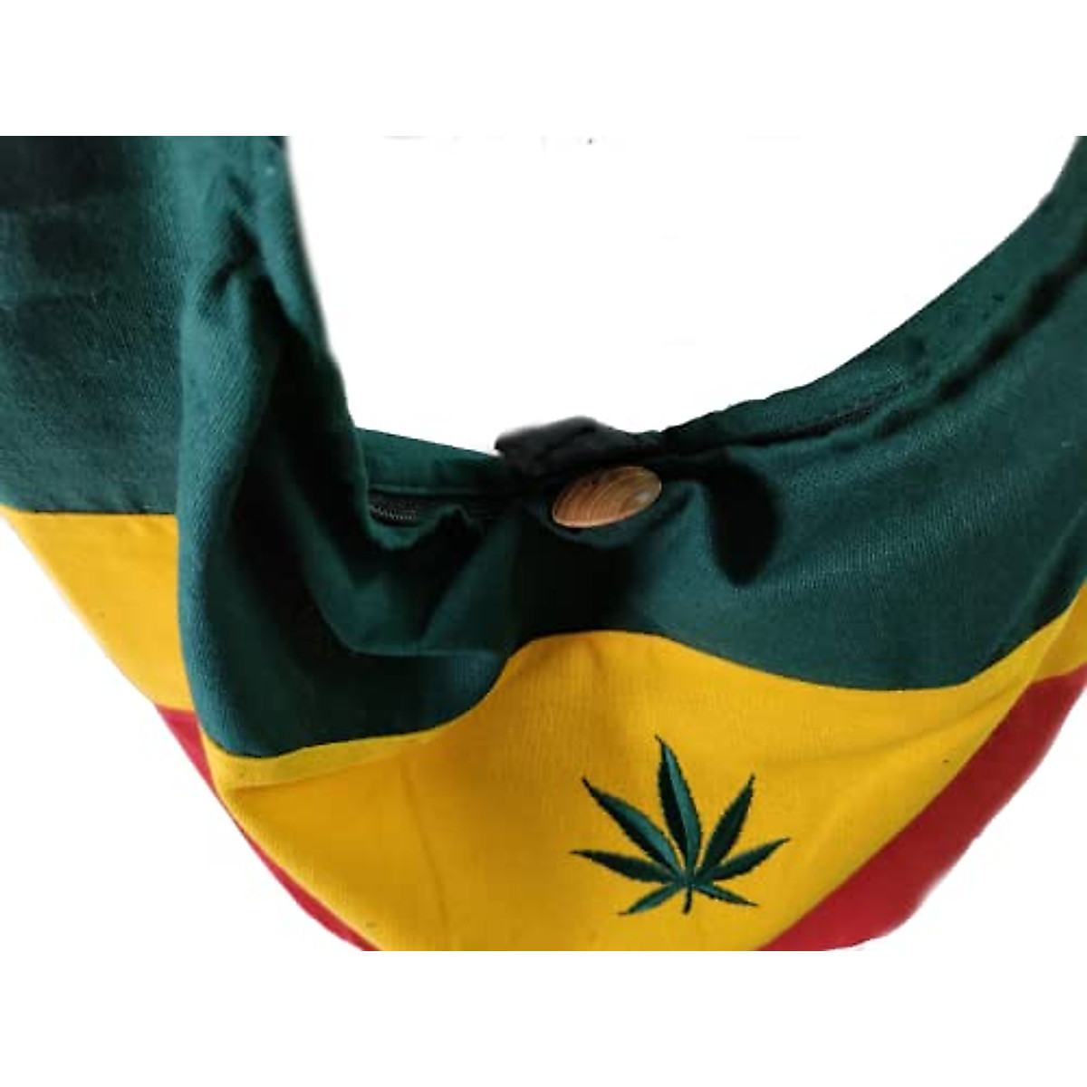 Hippie Crossbody Cotton Bag Thai Top Zip Hobo Sling Bag Handmade Hipster Messenger Shoulder Bag