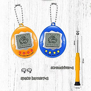 KAWAKI Virtual Electronic Digital Pets Game 90s Toys Nostalgic Virtual Digital Pet Retro Handheld Game Machine