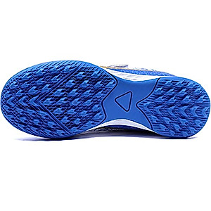 YANGTAOZI Kids Turf Soccer Shoes Boys Girls Youth Indoor Outdoor Soccer Cleats Football Shoes (Toddler/Little Kid/Big Kid) White