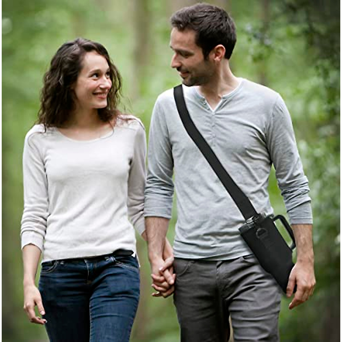 Fitted Sling Bag for Stanley 40 oz Tumbler with Handle, Protective Sleeve Replacement Cover with Shoulder Strap, 40oz Adventure Quencher Cup Accessories (Fits H2.0 FlowState with Straw Lid (Neoprene)