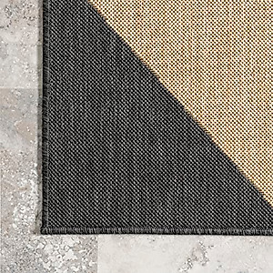 nuLOOM Loretta Transitional Diamond Indoor/Outdoor Area Rug, 4x6, Dark Grey