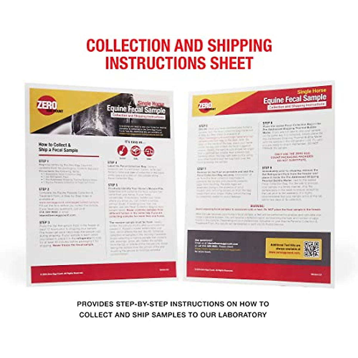 Equine Parasite Worm Mail-In Test Kit and Laboratory Services for Detecting Harmful Internal Parasites and Worms in Horses and Evaluating Equine Worming/Deworming Programs.