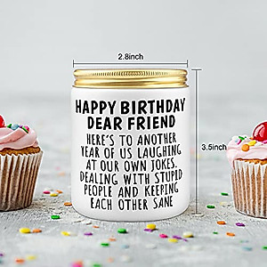 Birthday Gifts for Women Best Friends, Gifts for Friends Bestie, Friendship Gifts for Women Friends, Happy Birthday Gifts, Soy Wax Lavender Scent