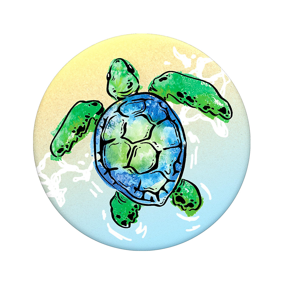 PopSockets Phone Grip with Expanding Kickstand, Tortuga