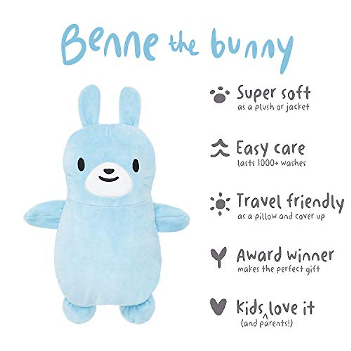 Cubcoats Kids Transforming 2 in 1 Pullover Sweatshirt with Hood and Convertible Soft Character Plushie, Benn 8 to 9