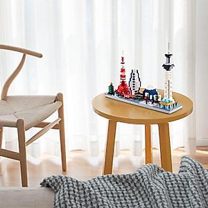 KLMEi Architecture Sets Micro Mini Blocks Japan Tokyo Skylines Building Kit Famous Landmark Collection Model Set for Adults 1880 Pieces