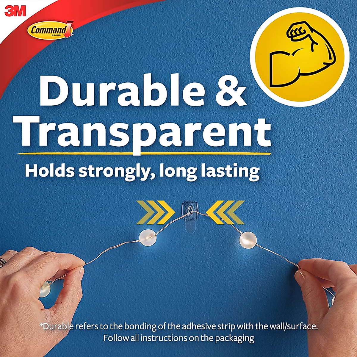 Command Mini Hooks, Clear, 6-Hooks (17006CLR-ES)